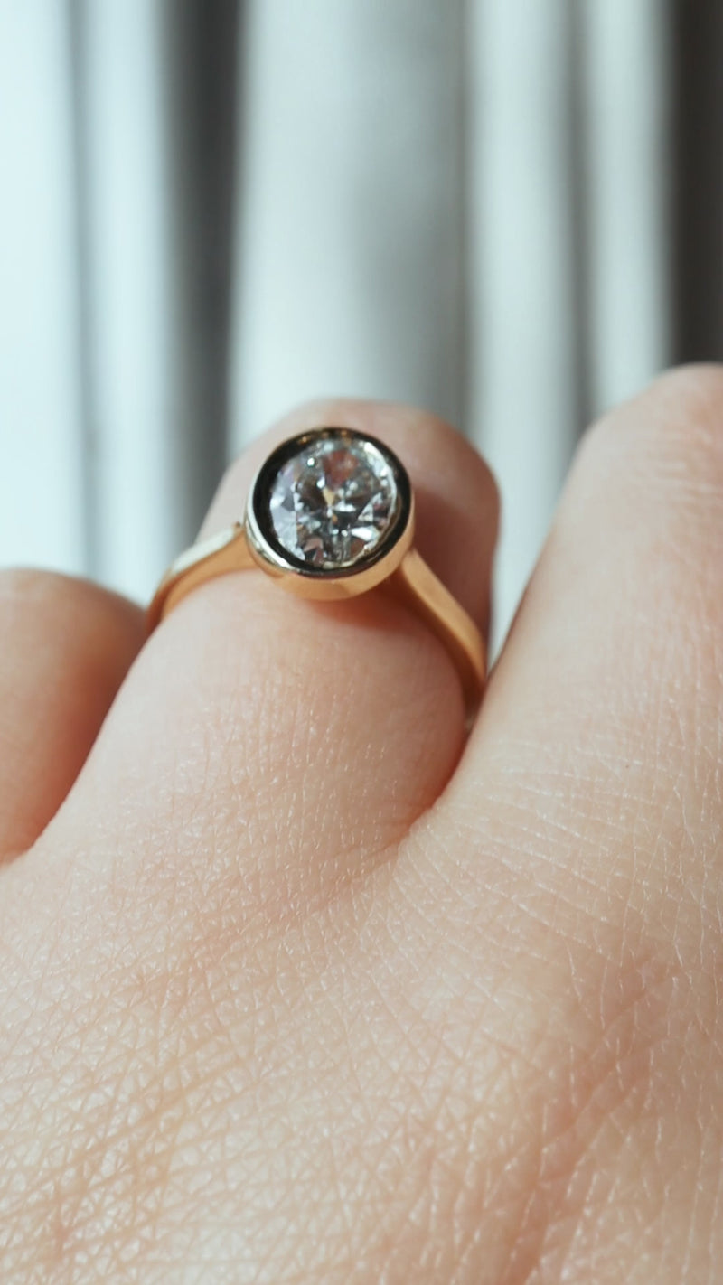 Carsyn Engagement Ring- 1.5ct Oval – Olive Branch Jewelry